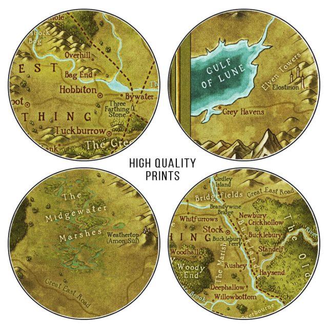 Lord of The Rings Map of The Shire